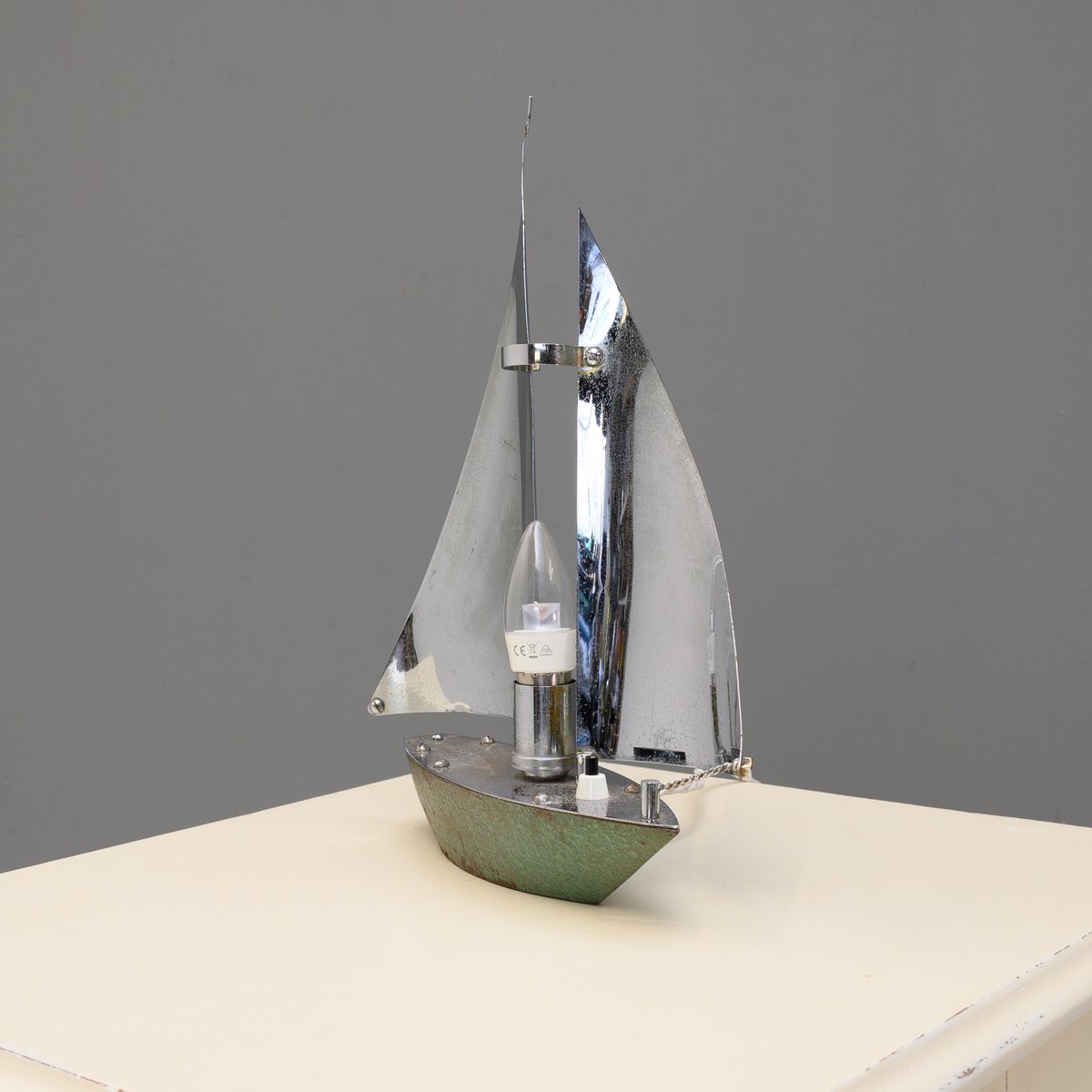 Boat Model Lamp, 1950s for sale at Pamono