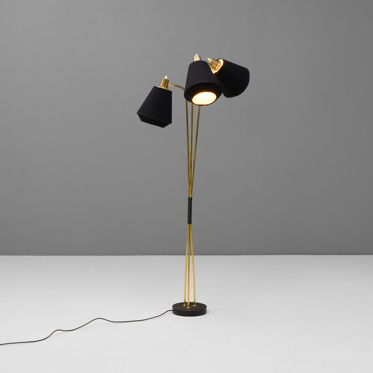 Swedish Triple Stem Floor Lamp, 1960s for sale at Pamono