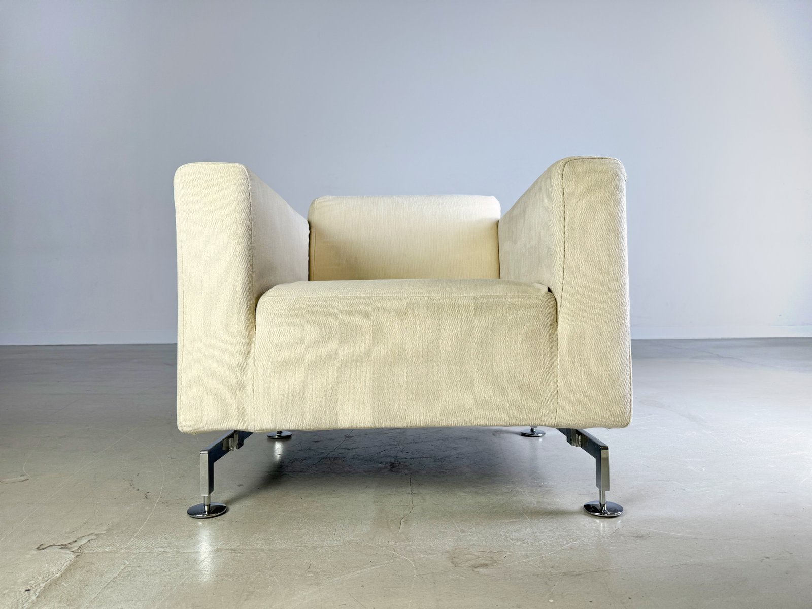 Light Beige Serge Model Armchair in Fabric for sale at Pamono