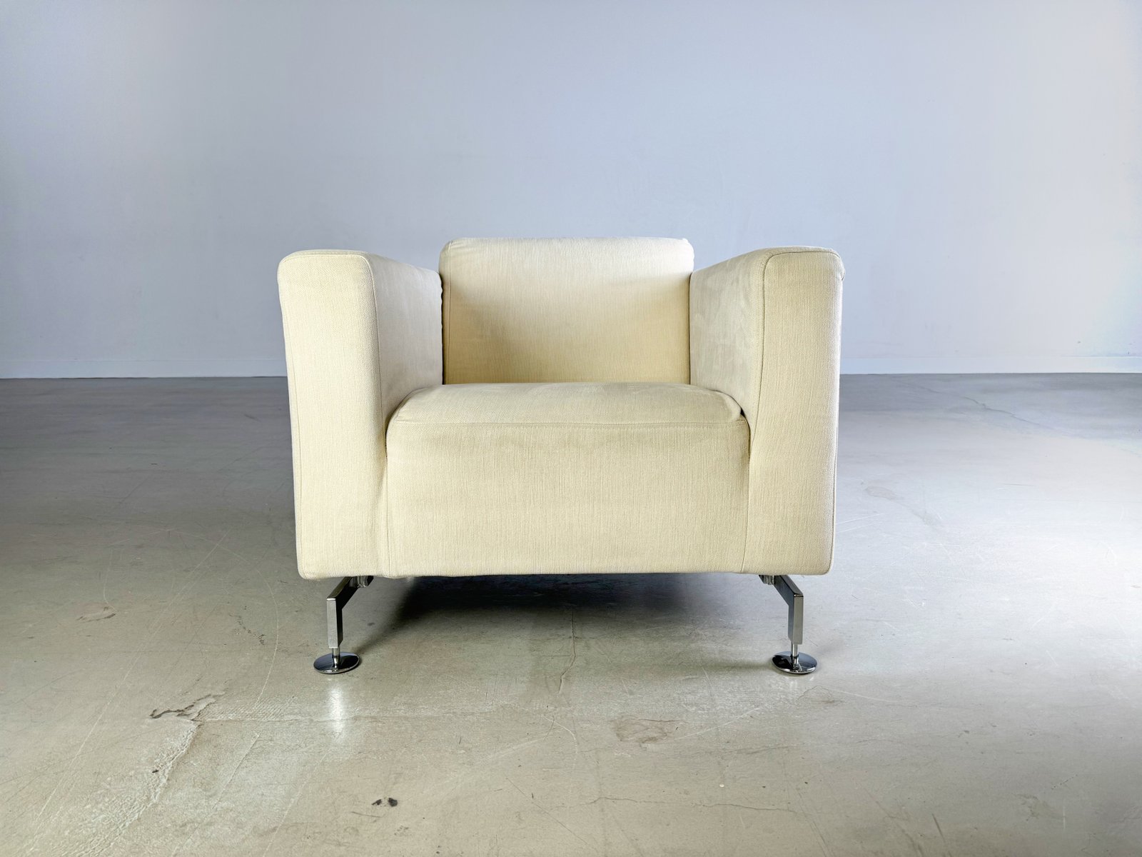 Light Beige Serge Model Armchair in Fabric for sale at Pamono