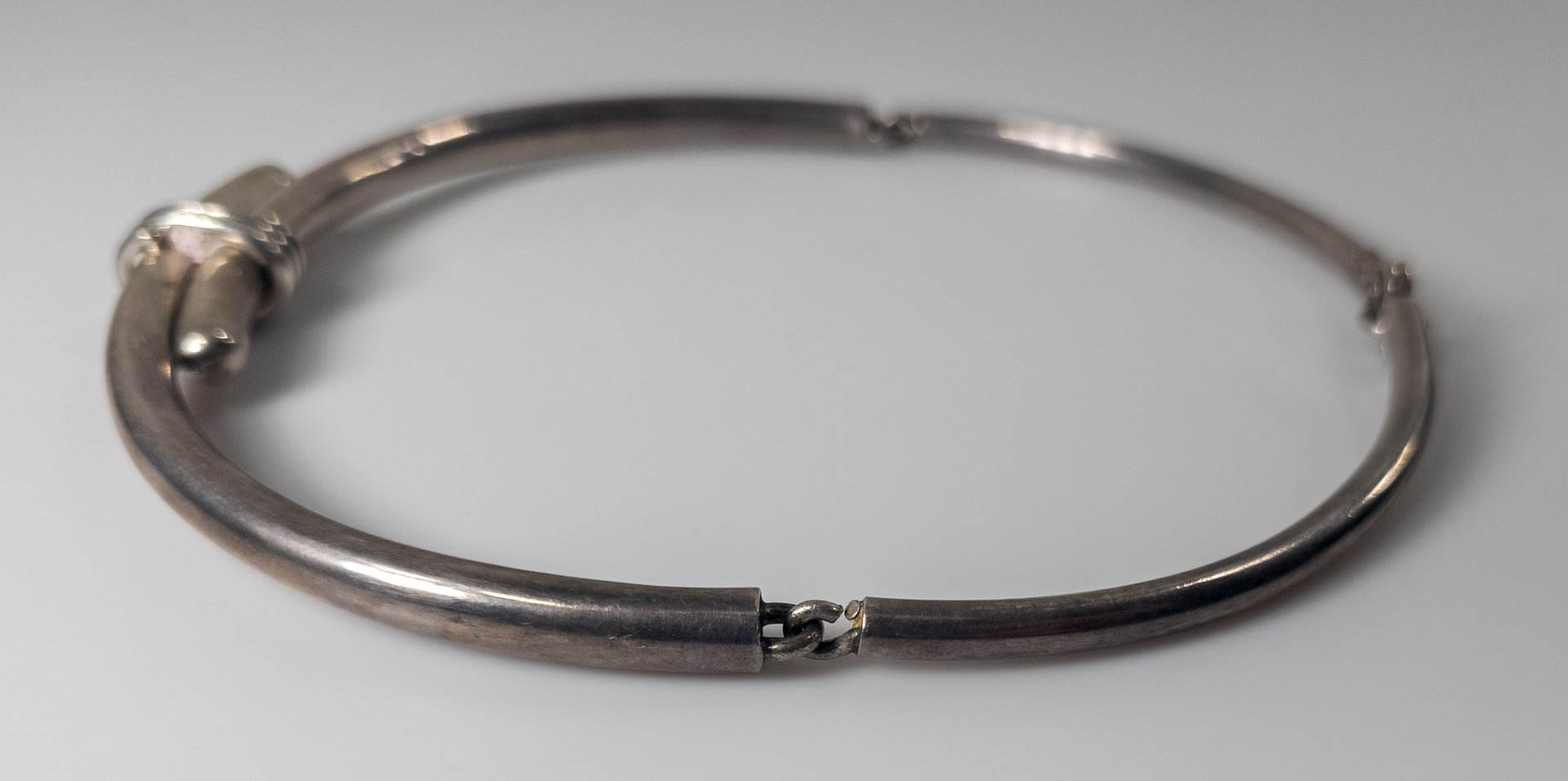 Mid-Century Modern Mexican Taxco Sterling Silver Choker Necklace, 1960s ...