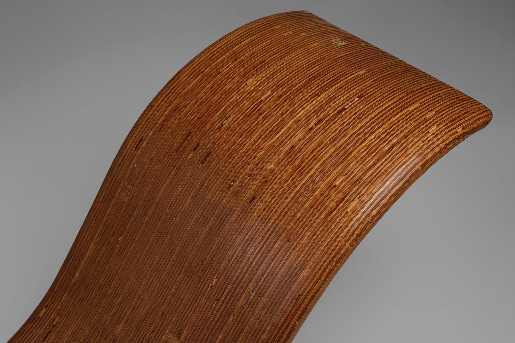 Mid-Century Stack-Laminated Lounge Chair by Tiller Lesser, Germany ...