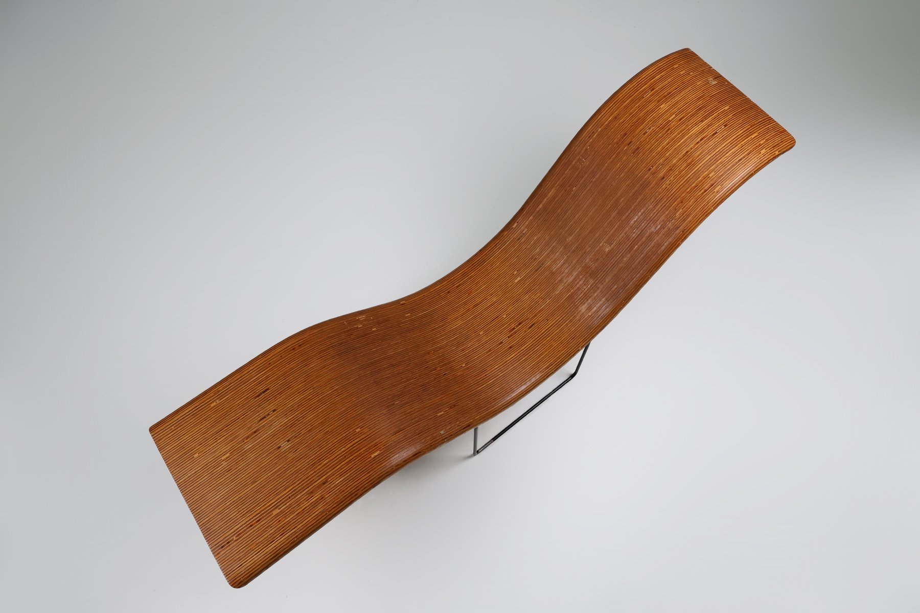 Mid-Century Stack-Laminated Lounge Chair by Tiller Lesser, Germany ...