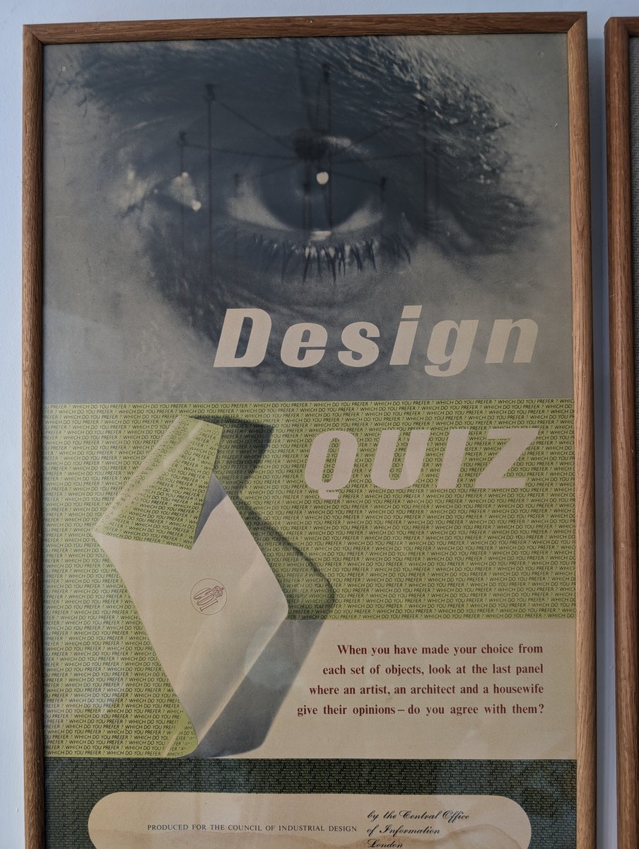 Vintage Industrial Post-War British Design Posters Council, 1940s, Set ...