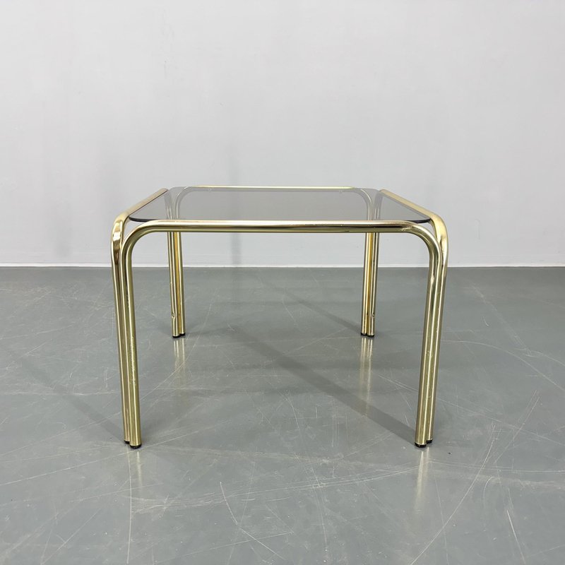 German Coffee Table with Smoked Glass, 1970s for sale at Pamono