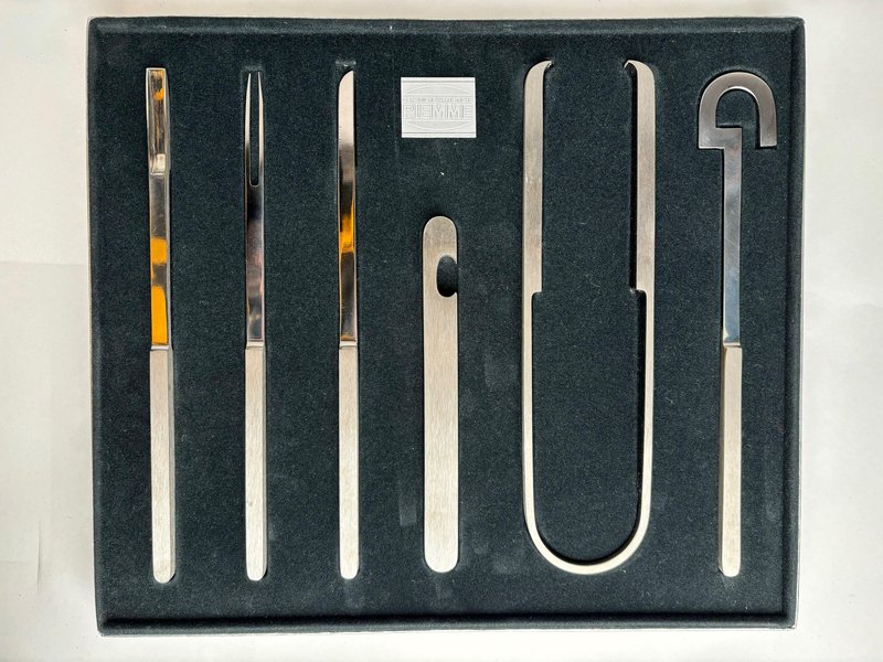 Italian Metal Cocktail Set Silverfox Model by Piemme, 1970s, Set of 2 ...