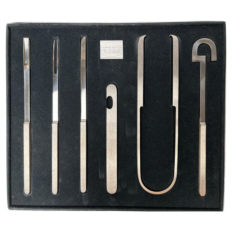 Italian Metal Cocktail Set Silverfox Model by Piemme, 1970s, Set of 2 ...