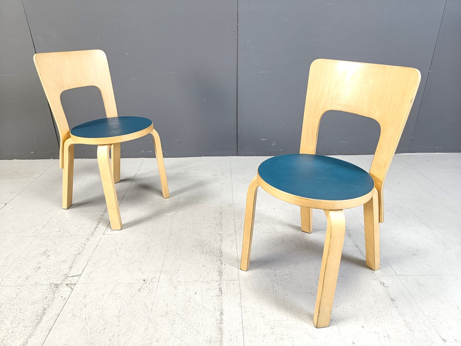 Model 66 Dining Chairs by Alvar Aalto for Artek, 1960s, Set of 5 for ...