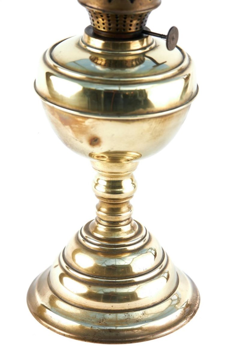 Antique Brass Oil Lamp, 1900s for sale at Pamono