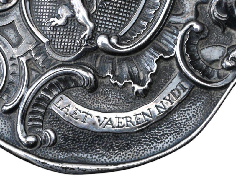 18th Century Silver Guild Coat of Arms of the Vaernewyck Family for ...
