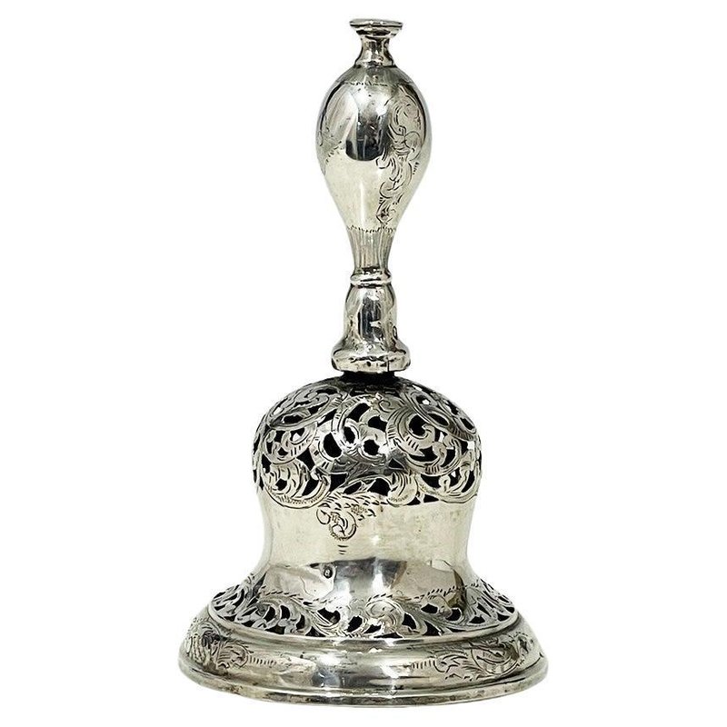 Dutch Silver Table Bell by Johannes Antonius Melis S-Hertogenbosch ...