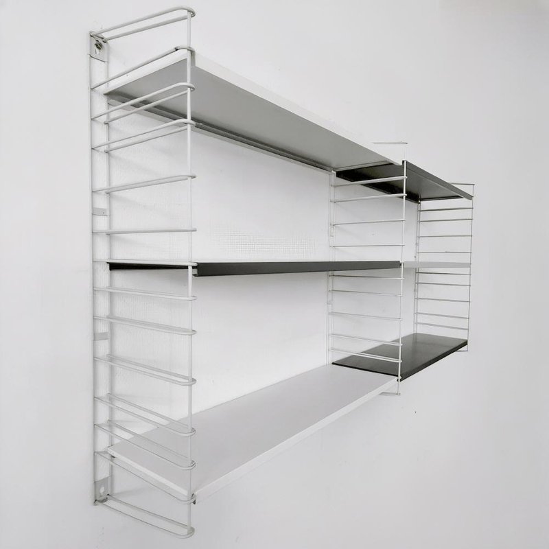 Mid-Century White, Gray and Black Wall System from Tomado, 1950s for ...
