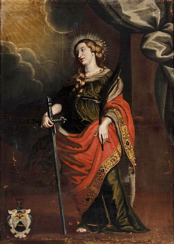 After Peter Paul Rubens, Circle of Saint Catherine, Oil on Canvas for ...