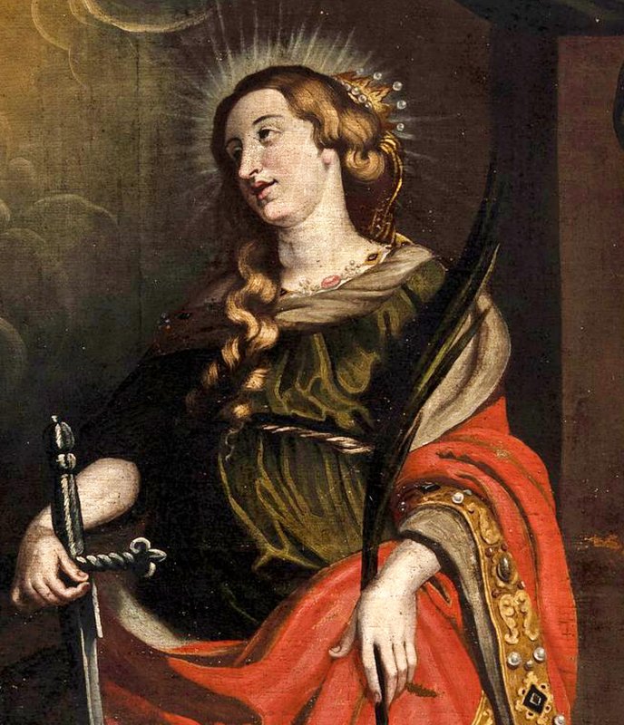 After Peter Paul Rubens, Circle of Saint Catherine, Oil on Canvas for ...