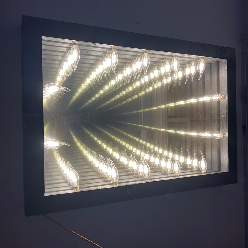 Handmade Prototype Infinity Mirror, Italy, 1990s for sale at Pamono