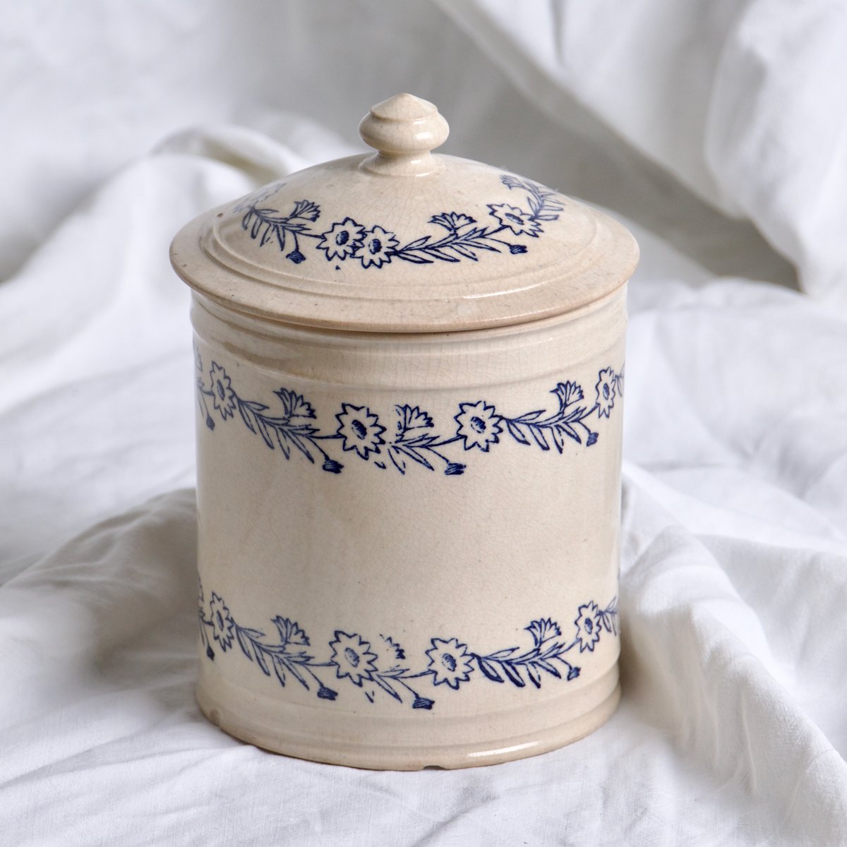 Large 19th Century Flour Pot from Saint-Uze, 1834 for sale at Pamono