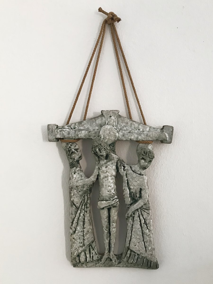 Ceramic Sculpture of Christ, 1950s for sale at Pamono