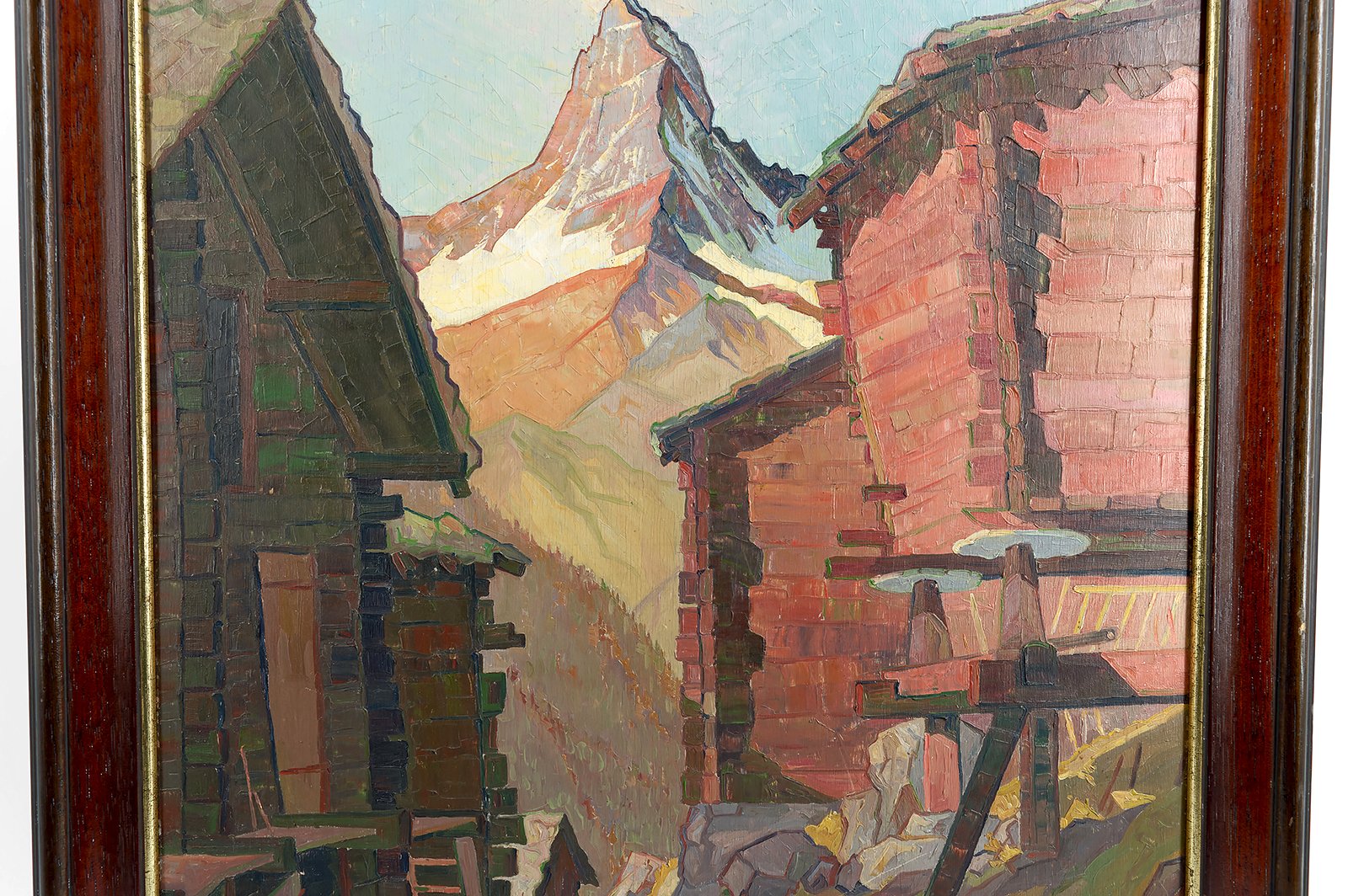 Wipperman, Findeln with Matterhorn, 1937, Oil Painting for sale at Pamono