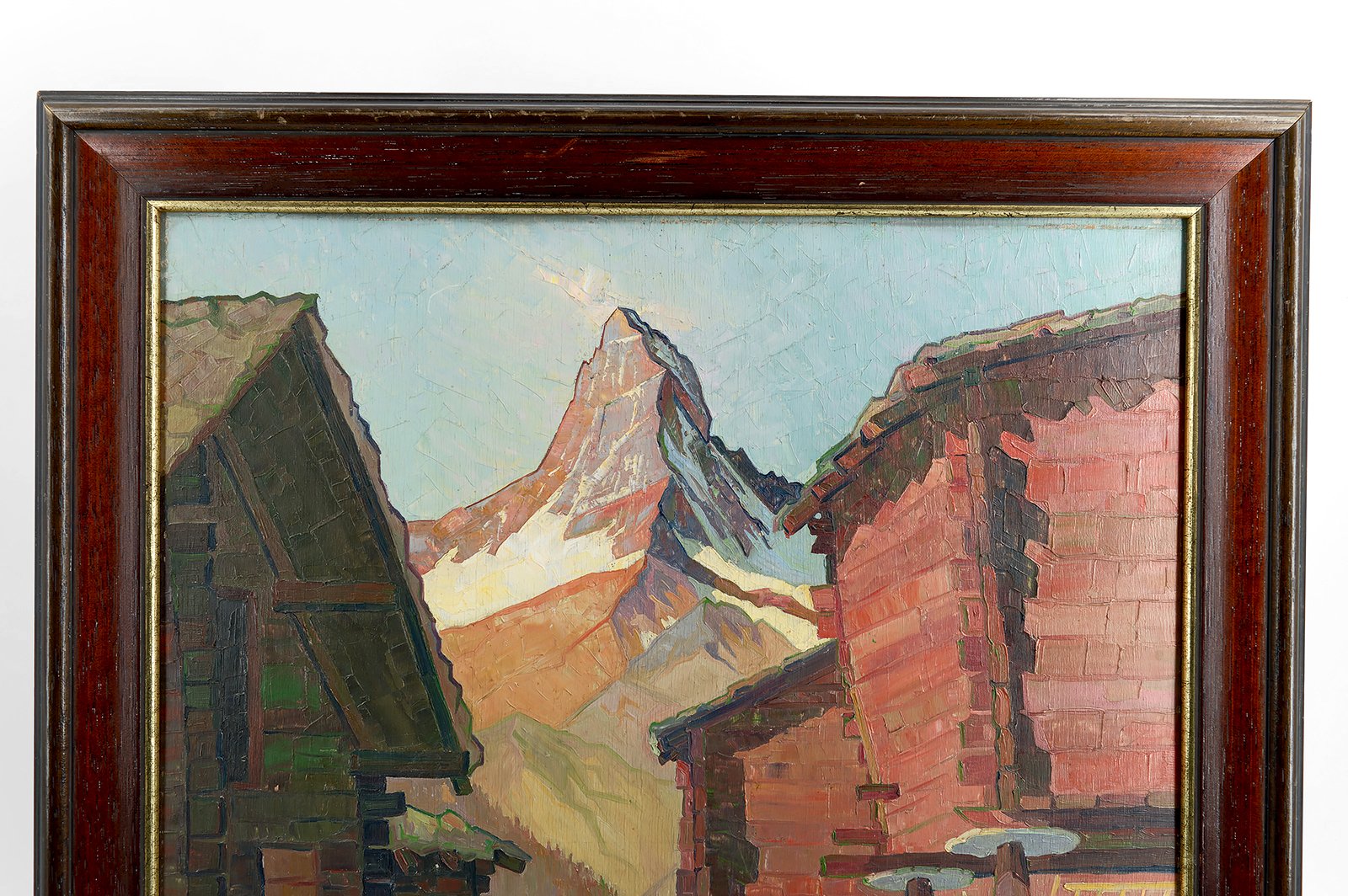 Wipperman, Findeln with Matterhorn, 1937, Oil Painting for sale at Pamono