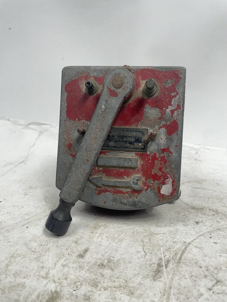 Antique Industrial Switch, Italy, 1920s for sale at Pamono