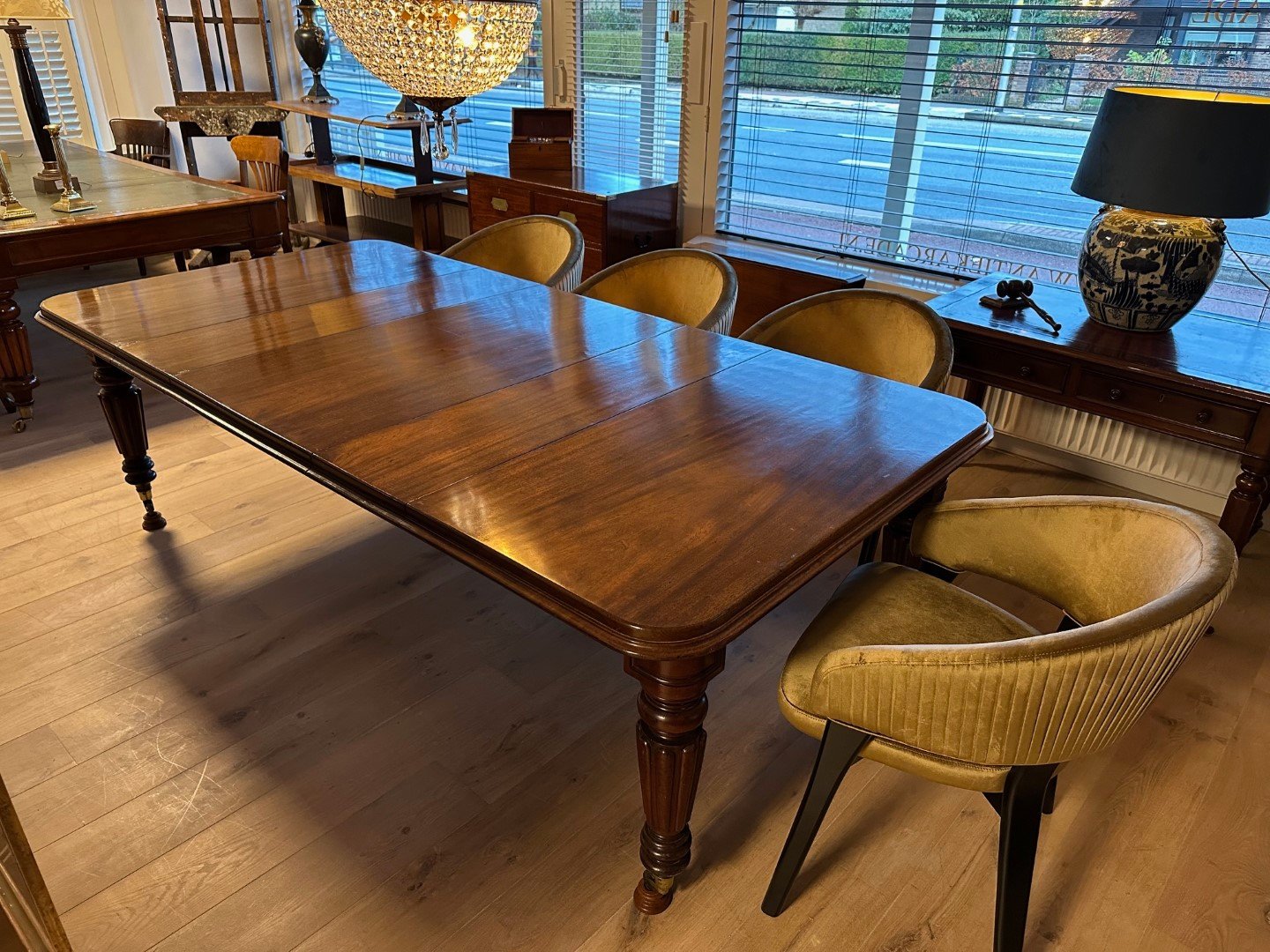 Large Antique Dining Table for sale at Pamono