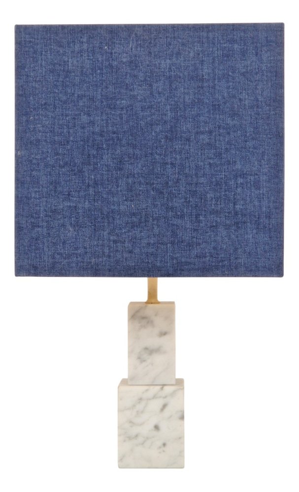 Vintage Carrara Marble Table Lamp, 1960s for sale at Pamono