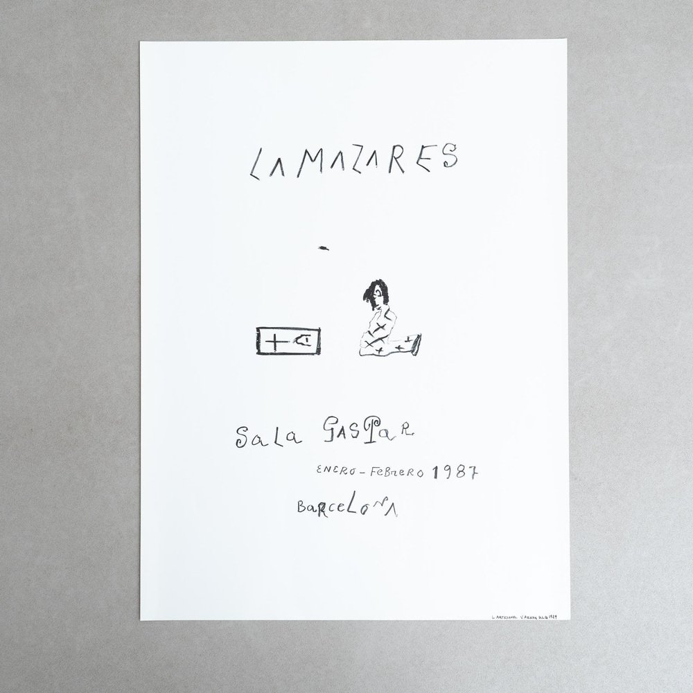 Original Exhibition Poster by Antón Lamazares Sala Gaspar, 1987 for ...