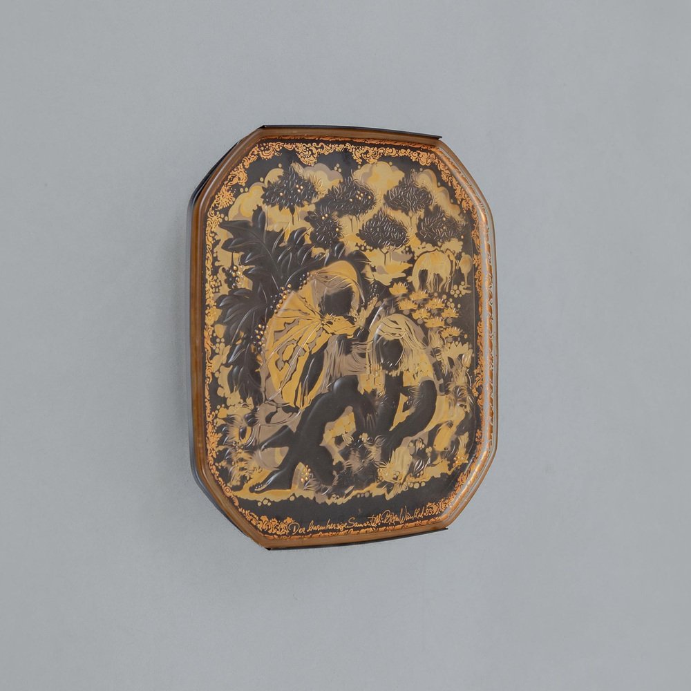 Wall Mounted Frosted Glass Art Object from Rosenthal, 1987 for sale at ...