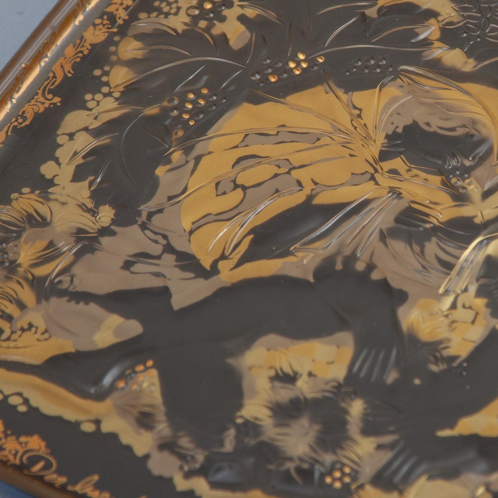 Wall Mounted Frosted Glass Art Object from Rosenthal, 1987 for sale at ...