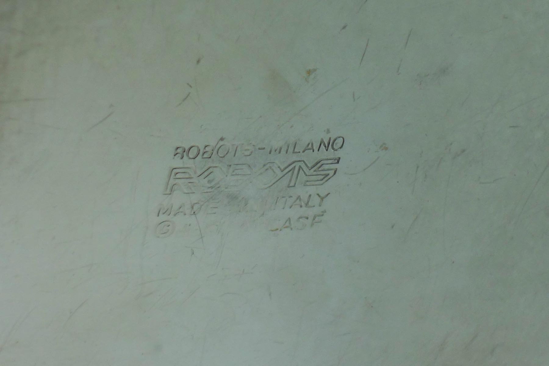 Modernist Italian Steel Centerpiece by A. Panzeri for Robots Milano ...