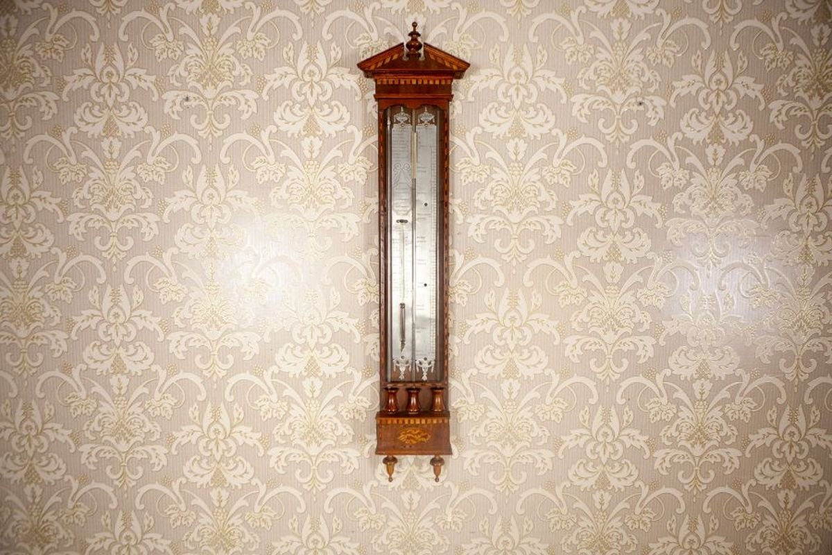 19th Century Barometer in Walnut Case by J. M. Pagani for sale at Pamono