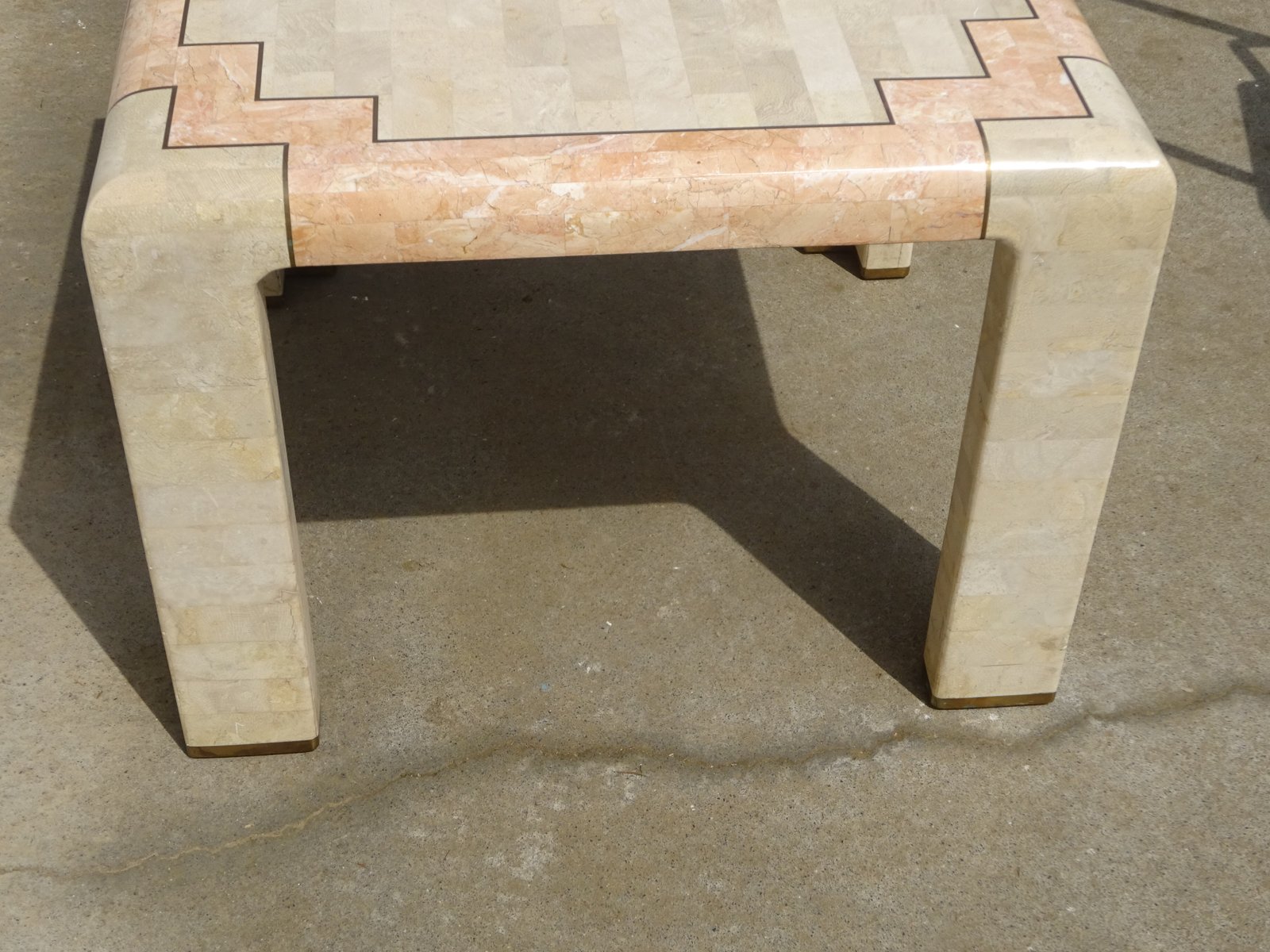 Stone Marquetry Living Room Table, 1950s for sale at Pamono