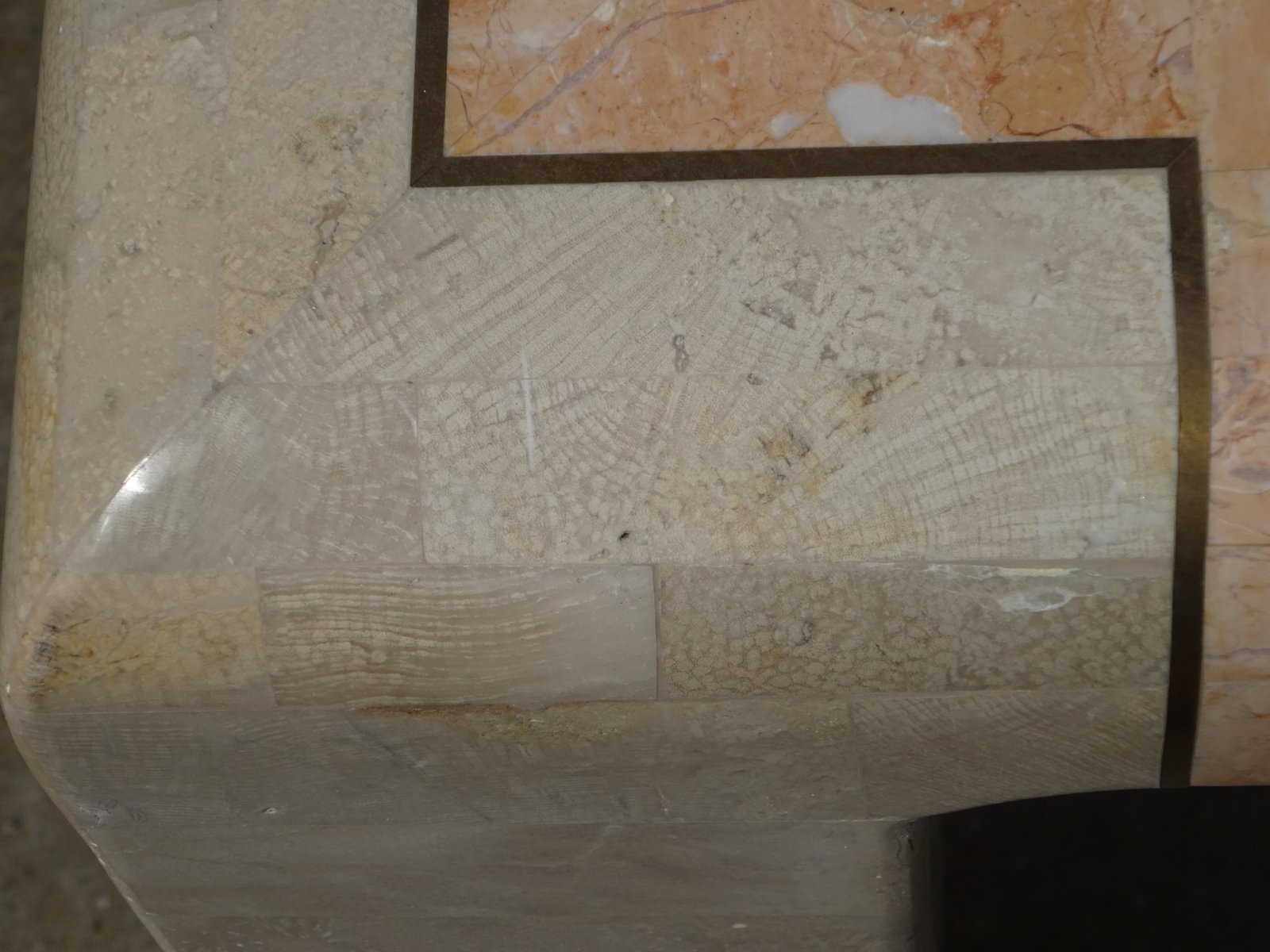 Stone Marquetry Living Room Table, 1950s for sale at Pamono