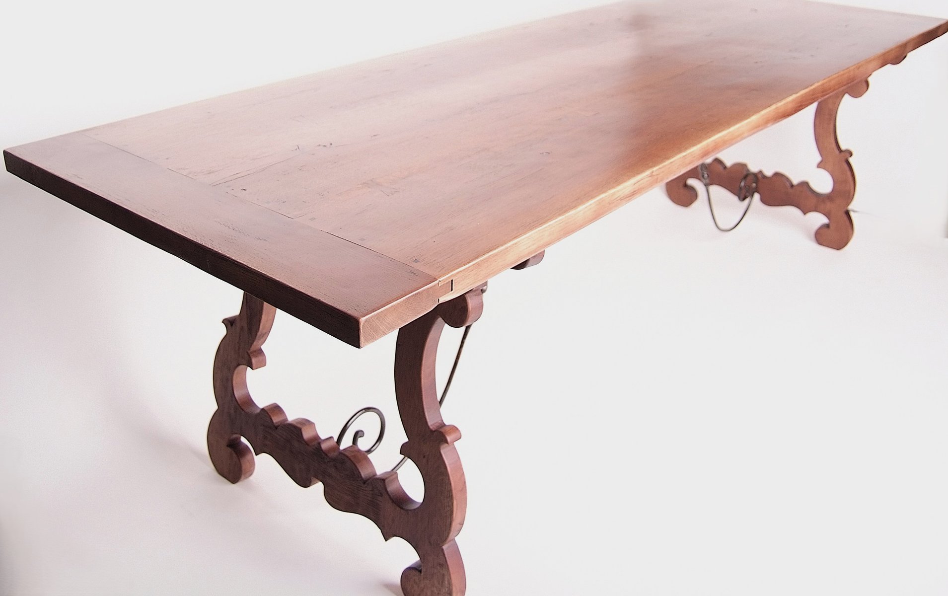 Spanish Revival Oak Dinning Table from Bergier Art for sale at Pamono
