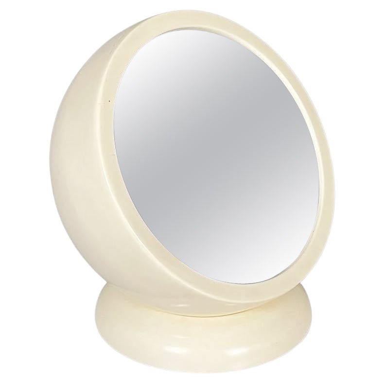 Italian Space Age Adjustable Table Mirror in Plastic attributed to ...
