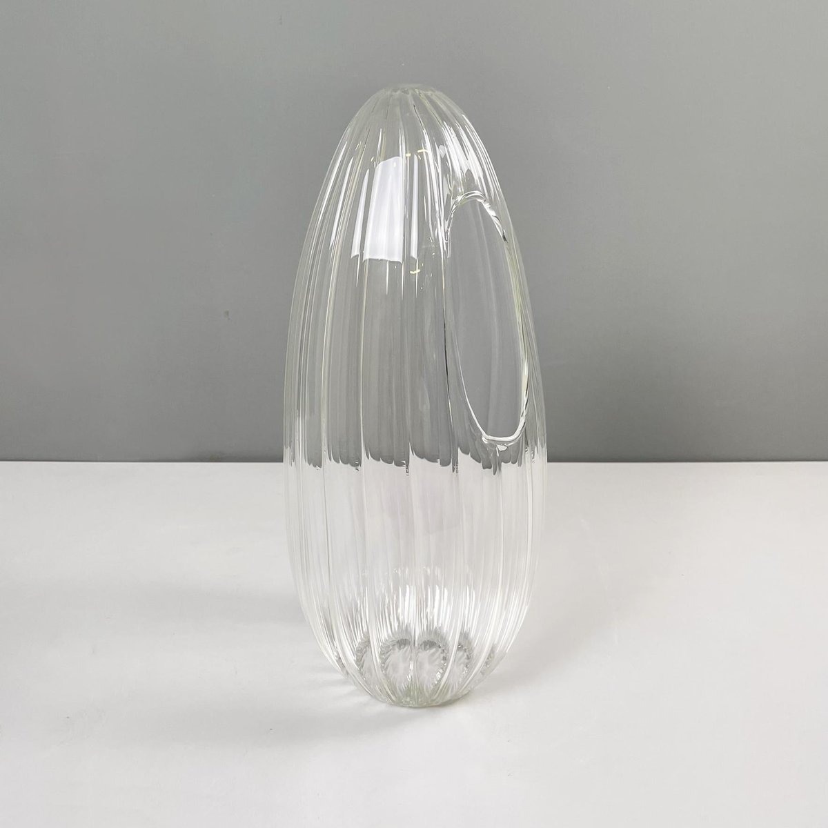 Modern Italian Glass Vase with Round Seed Shape by Roberto Faccioli ...