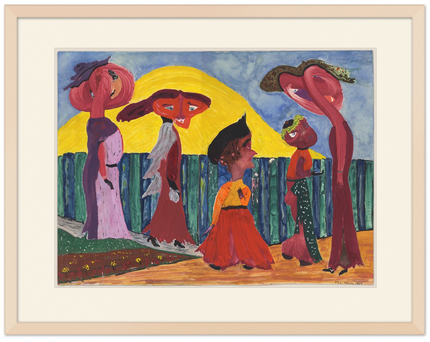 Maurice Collis, Untitled, 1958, Gouache and Metallic Ink on Card for ...