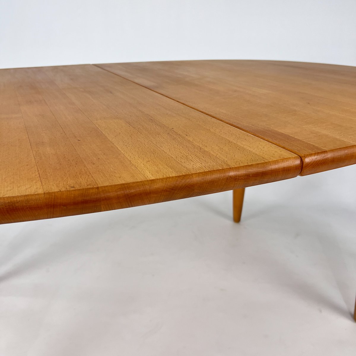 Large Danish Extendable Elm Dining Table, 1990s for sale at Pamono