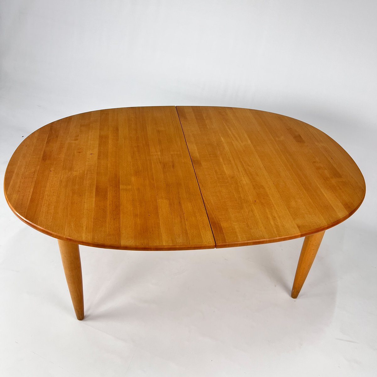 Large Danish Extendable Elm Dining Table, 1990s for sale at Pamono