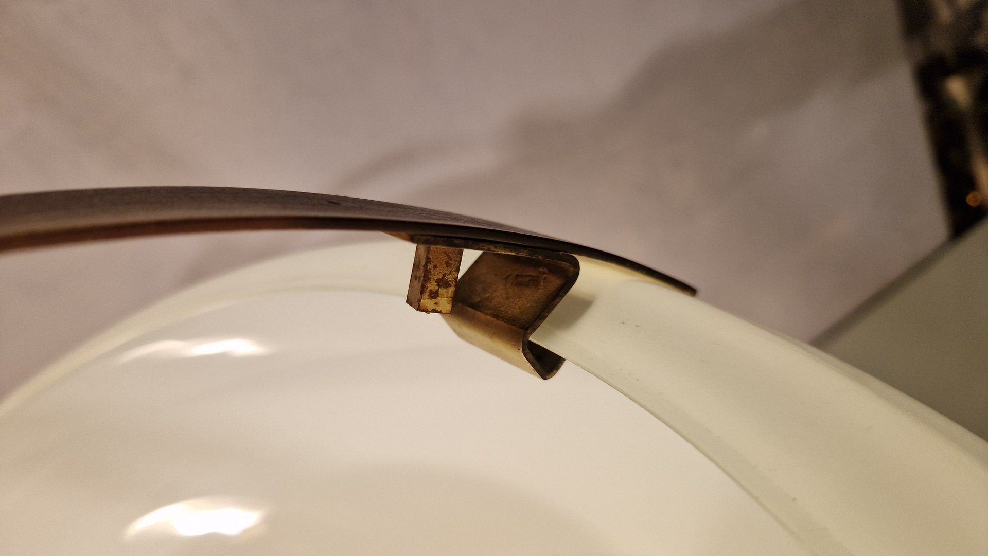 Large Amega Pendant in Polished Brass by Vico Magistretti for Artemide ...