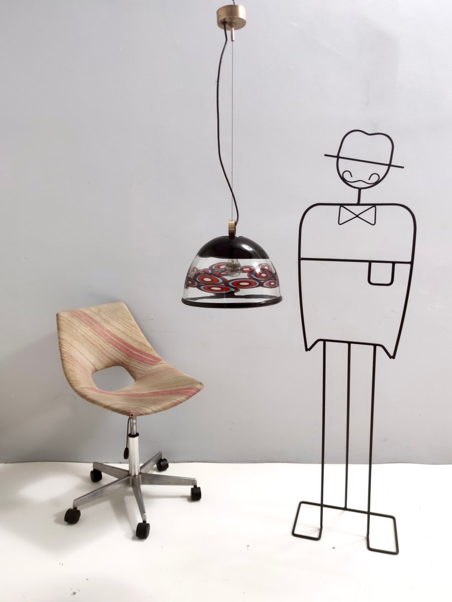 Vintage Murano Glass Pendant attributed to Angelo Barovier for Barovier ...