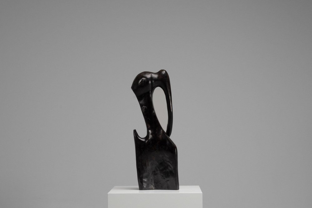 Abstract Torso Sculpture in Hardwood, 1960 for sale at Pamono