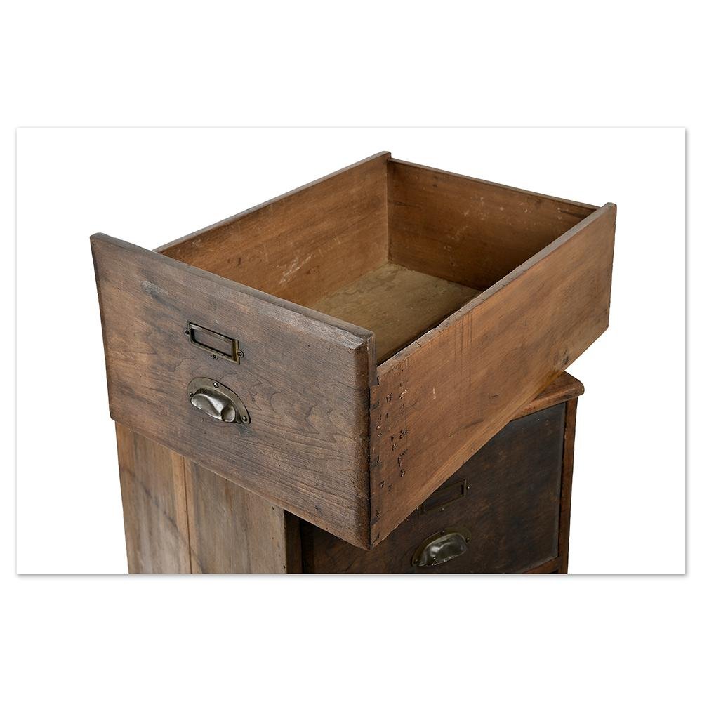 Wood Storage Column with 4 Drawers for sale at Pamono