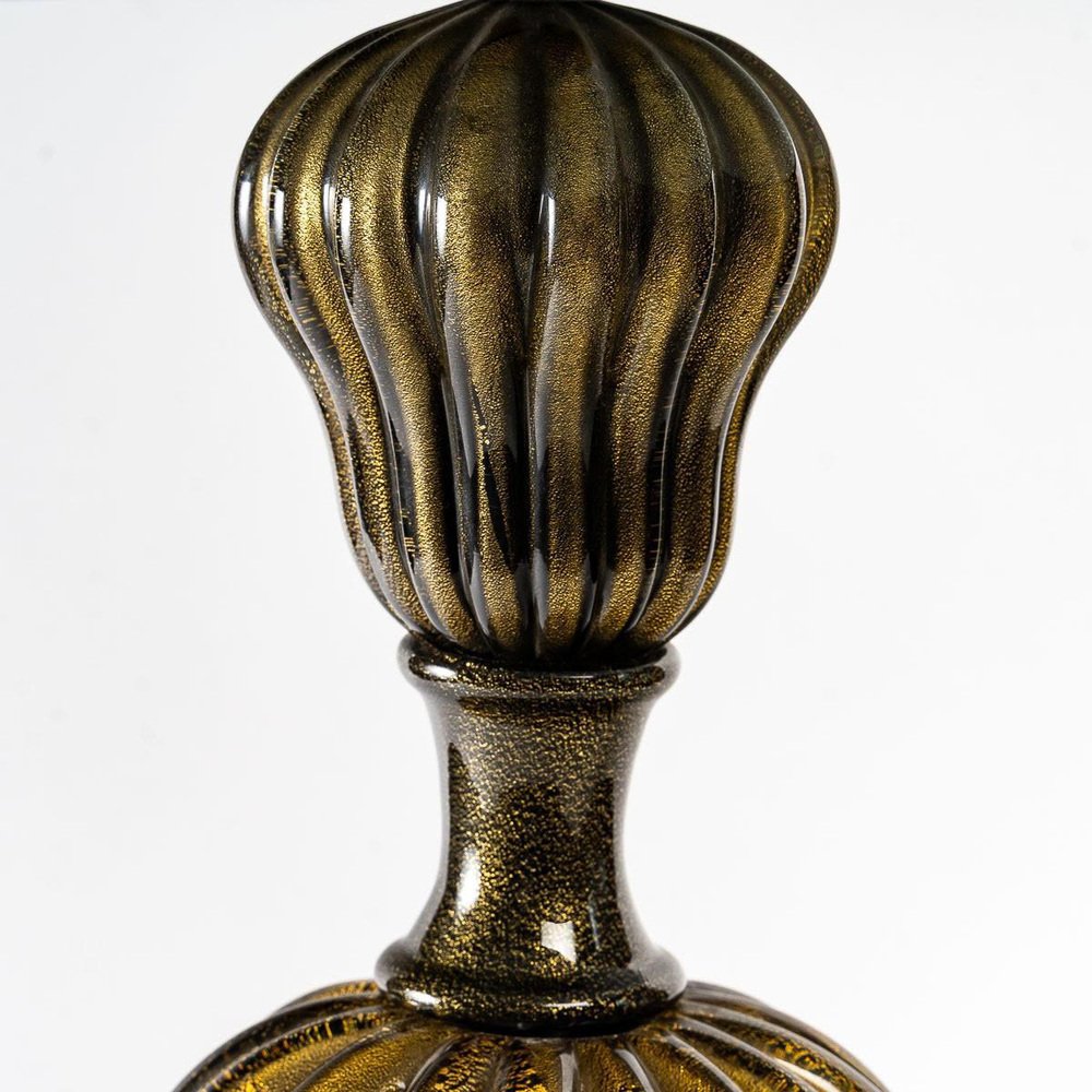 Murano Glass Table Lamps, Italy, 1950s, Set of 2 for sale at Pamono