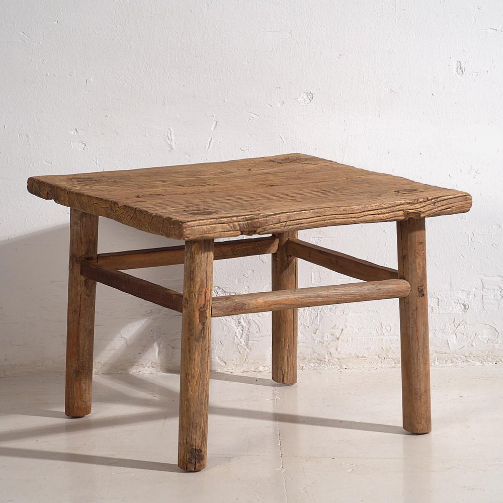Antique Square Side Table, 1850 for sale at Pamono