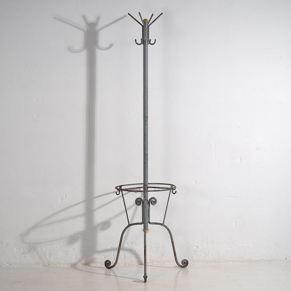 Vintage Iron Hall Coat Rack, 1920 for sale at Pamono