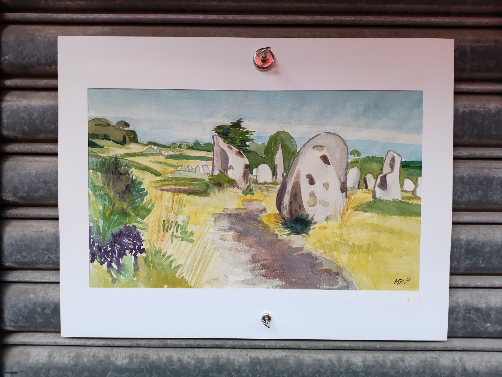 Michel Roubille, Carnac, 1978, Watercolor for sale at Pamono