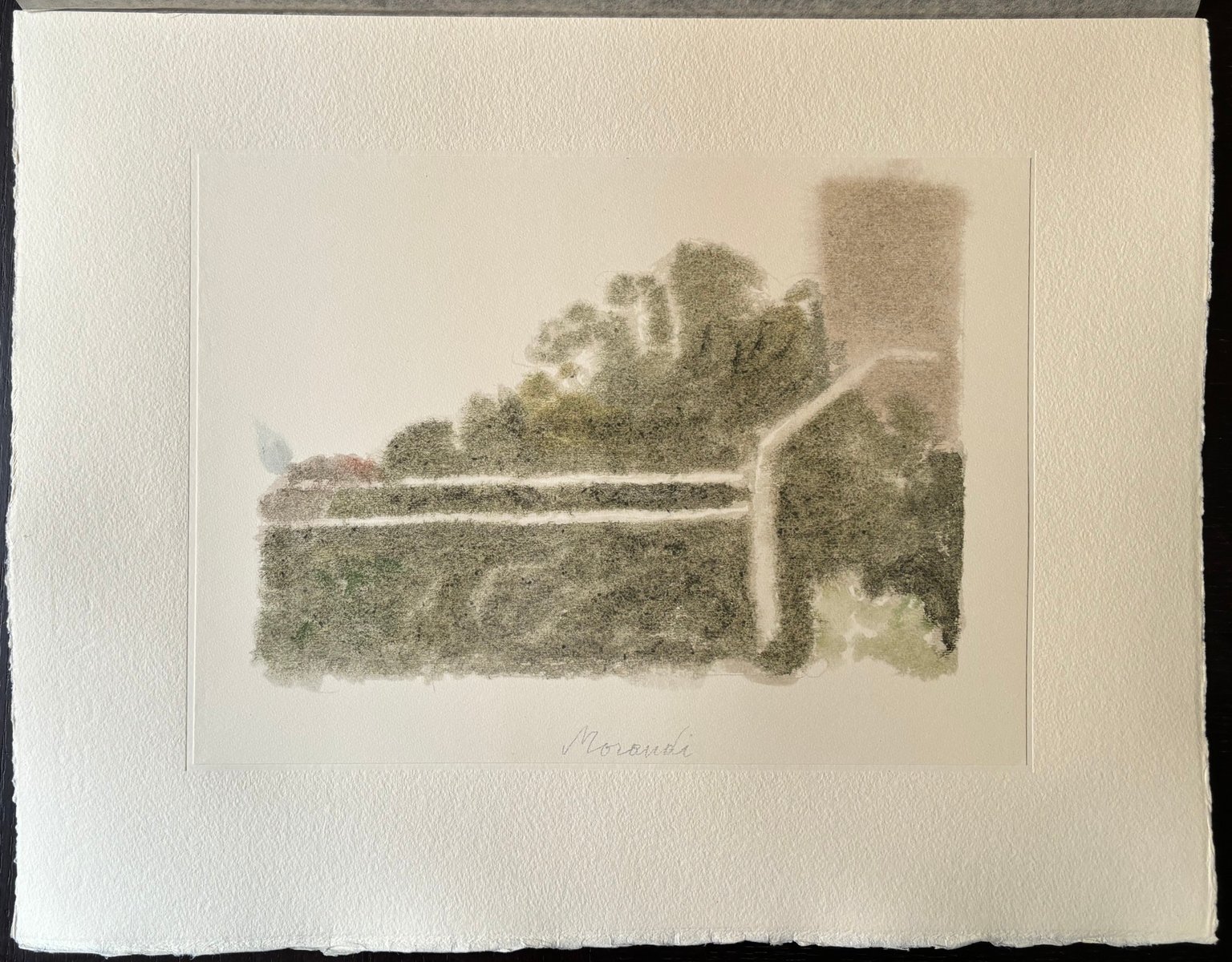Giorgio Morandi, Landscape, 1959-1973, Lithograph for sale at Pamono