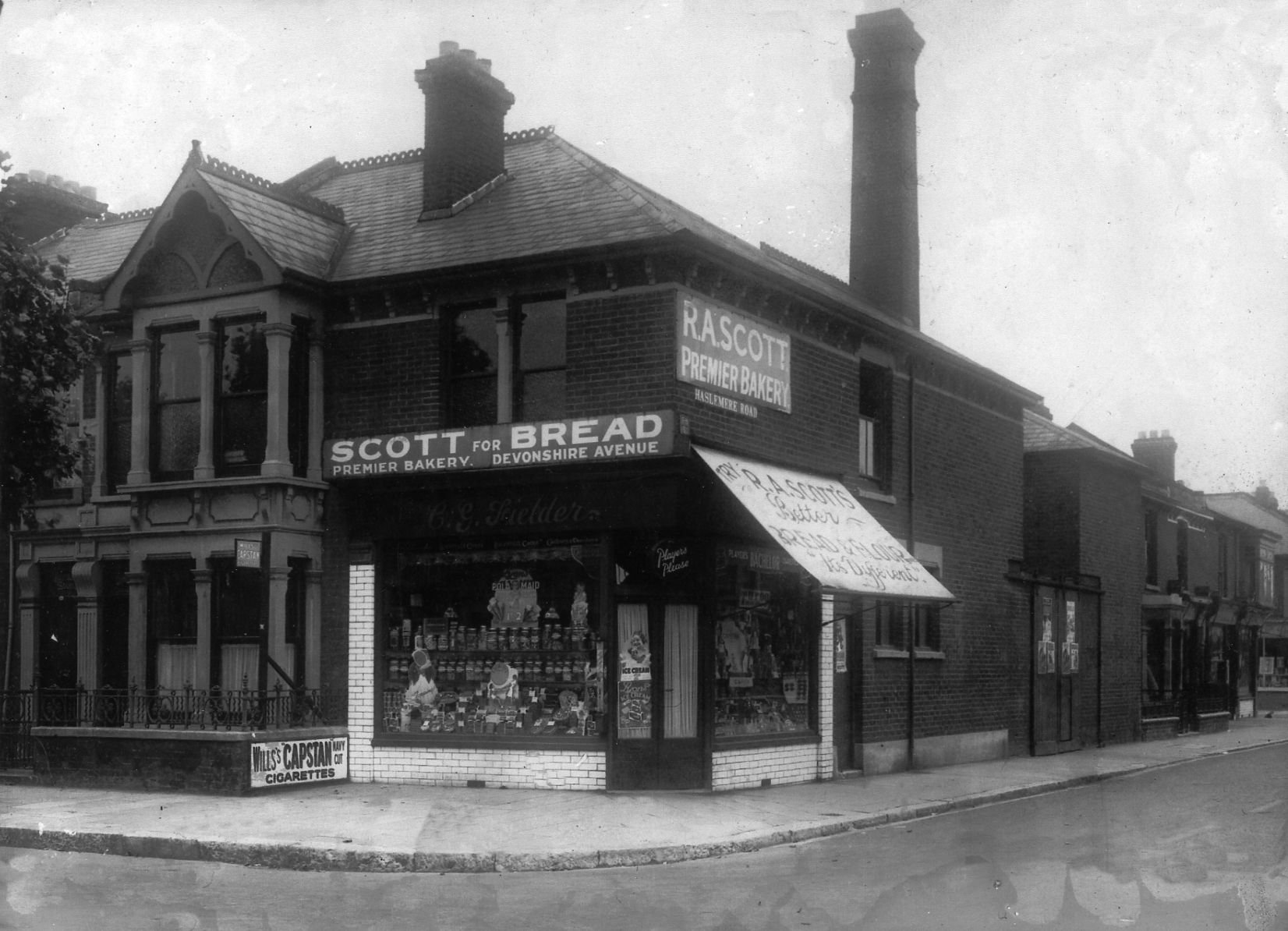 Vintage Scotts Bakery Advertising Poster, 1920s for sale at Pamono