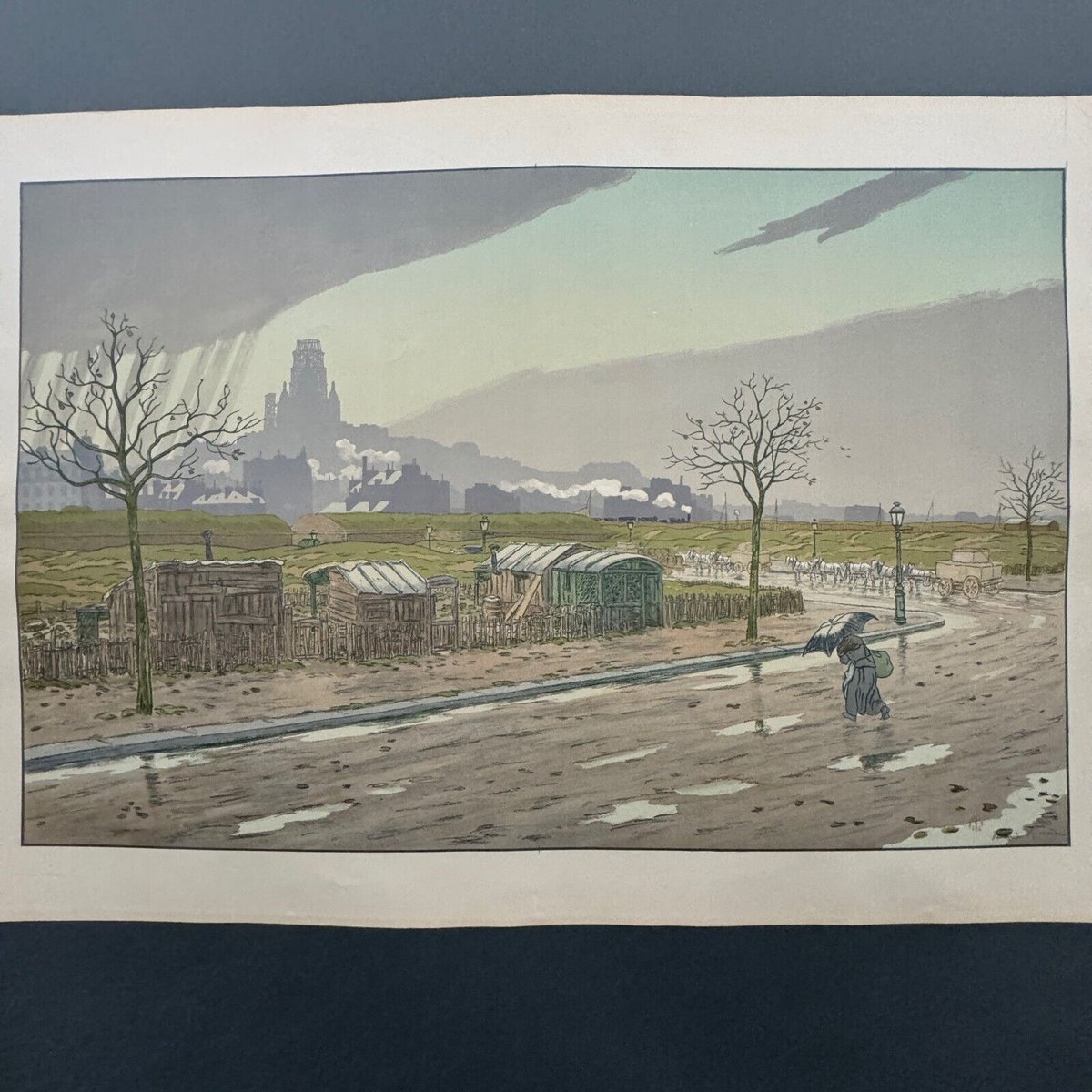 Henri Rivière, La Butte Montmartre vue des Fortifications, Lithograph ...